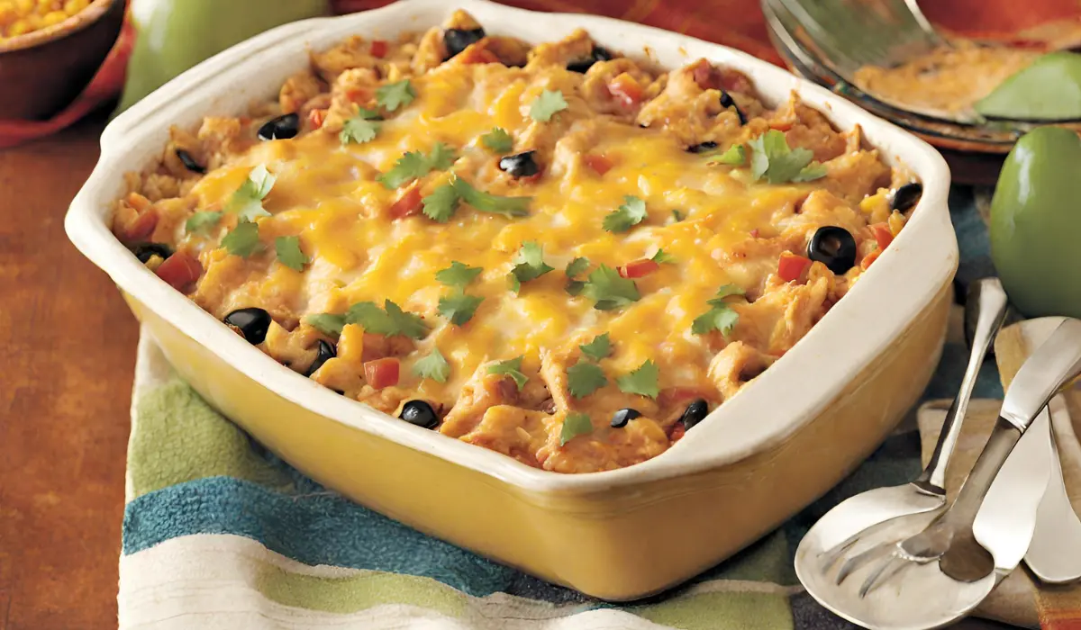Southwestern Chicken Casserole Recipe - Recipes Own